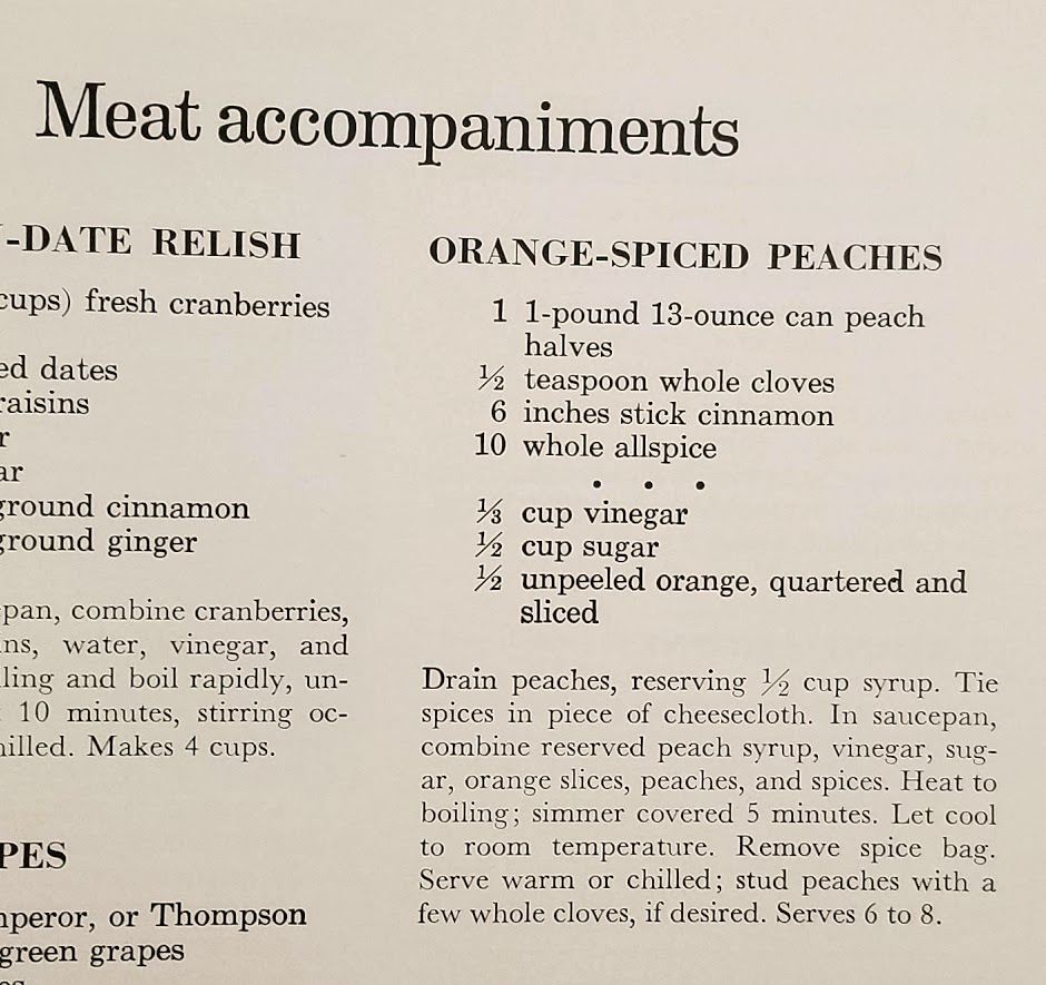 orange spiced peaches recipe